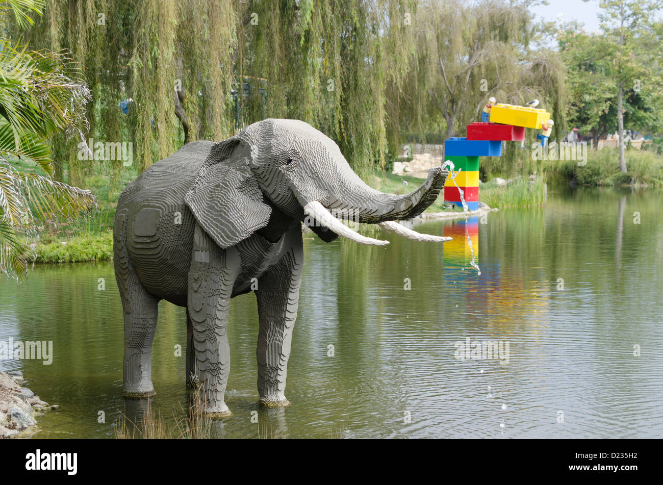 Elephant at Legoland California Resort amusement theme park, San Diego ...