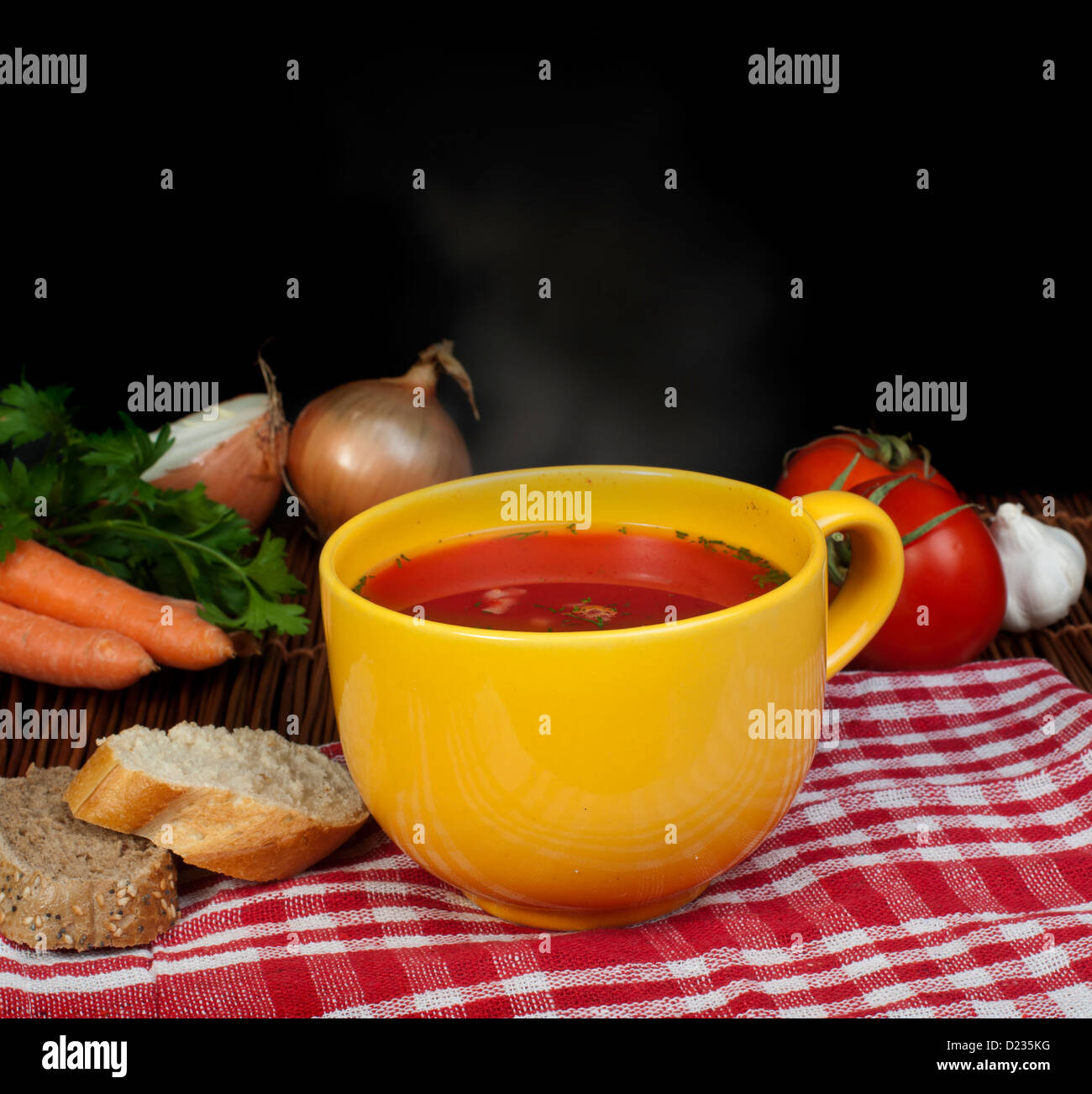 Steaming Soup Bowl