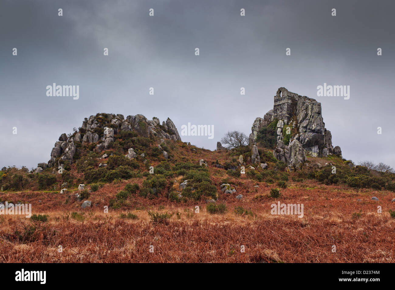 Roche Rock near St Austell and Bodmin in Cornwall England Stock Photo ...