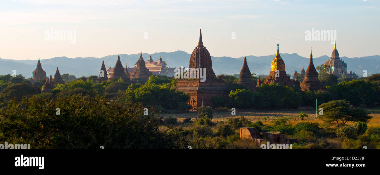 Pagodas fill the landscape in Bagan, Myanmar, Burma Stock Photo - Alamy