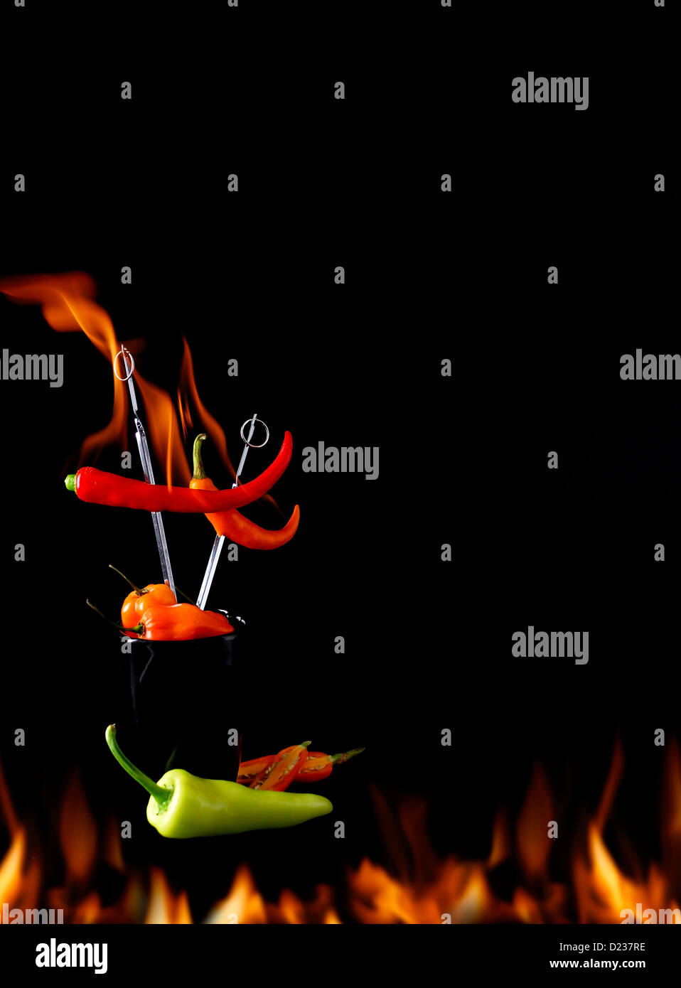 Chilli on fire hi-res stock photography and images - Alamy