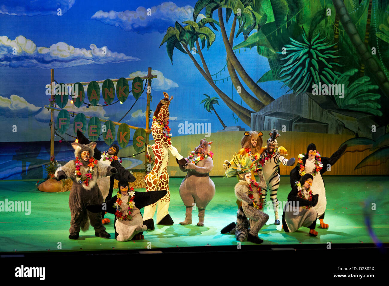 MADAGASCAR LIVE Musical on tour at the BIC in Bournemouth, Dorset, UK ...