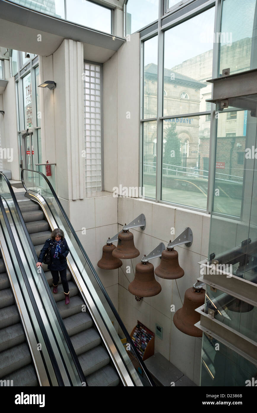 Rare cast steel bells, Millennium Gallery, Sheffield Stock Photo - Alamy