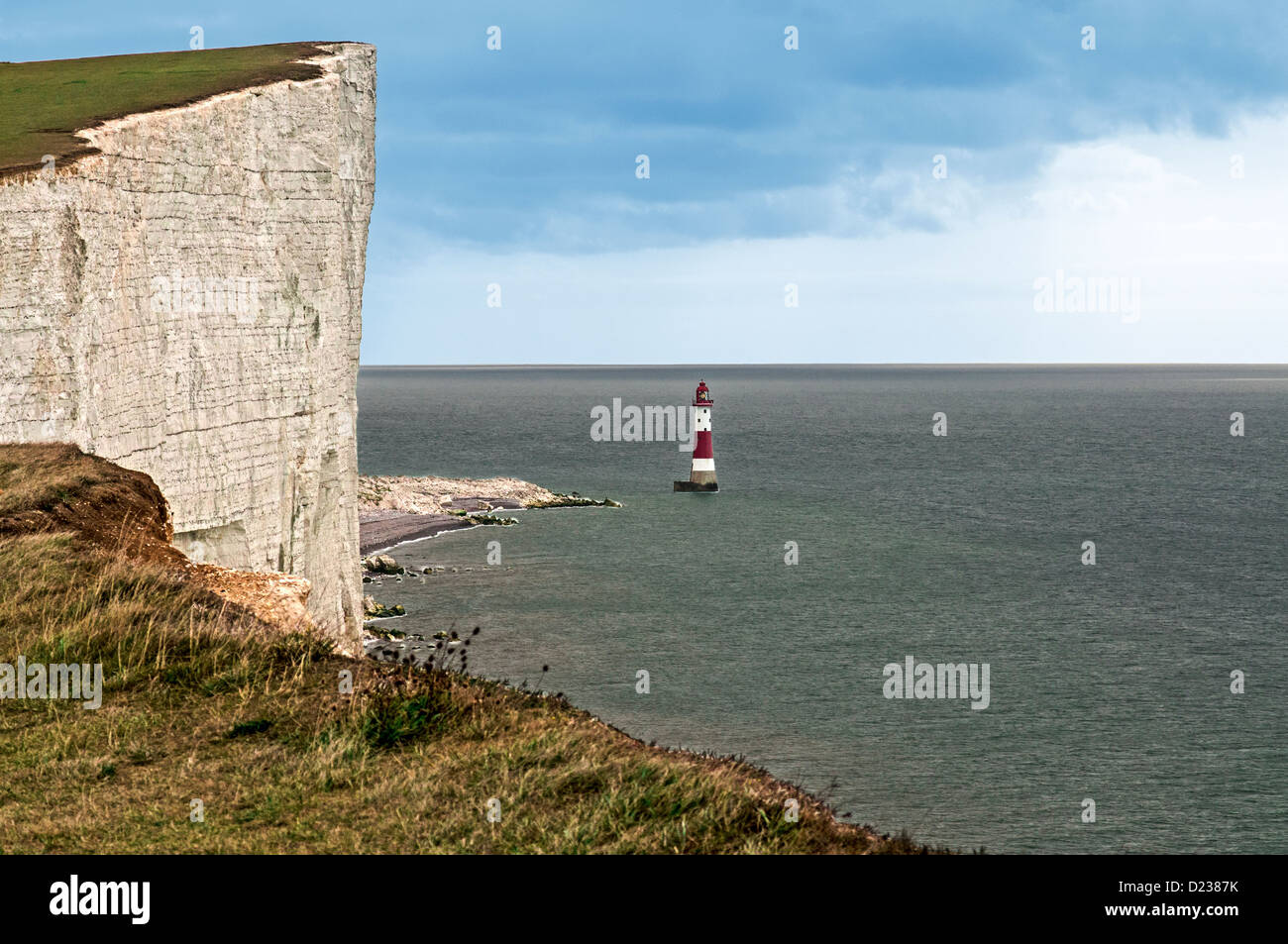 Beachy Head Light House, Sea Coast, English Channel, England, UK ...