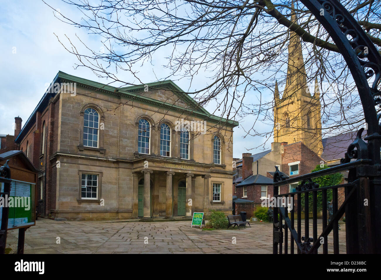 Upper Chapel, Norfolk Street, Sheffield, with St Marie's Roman Catholic ...