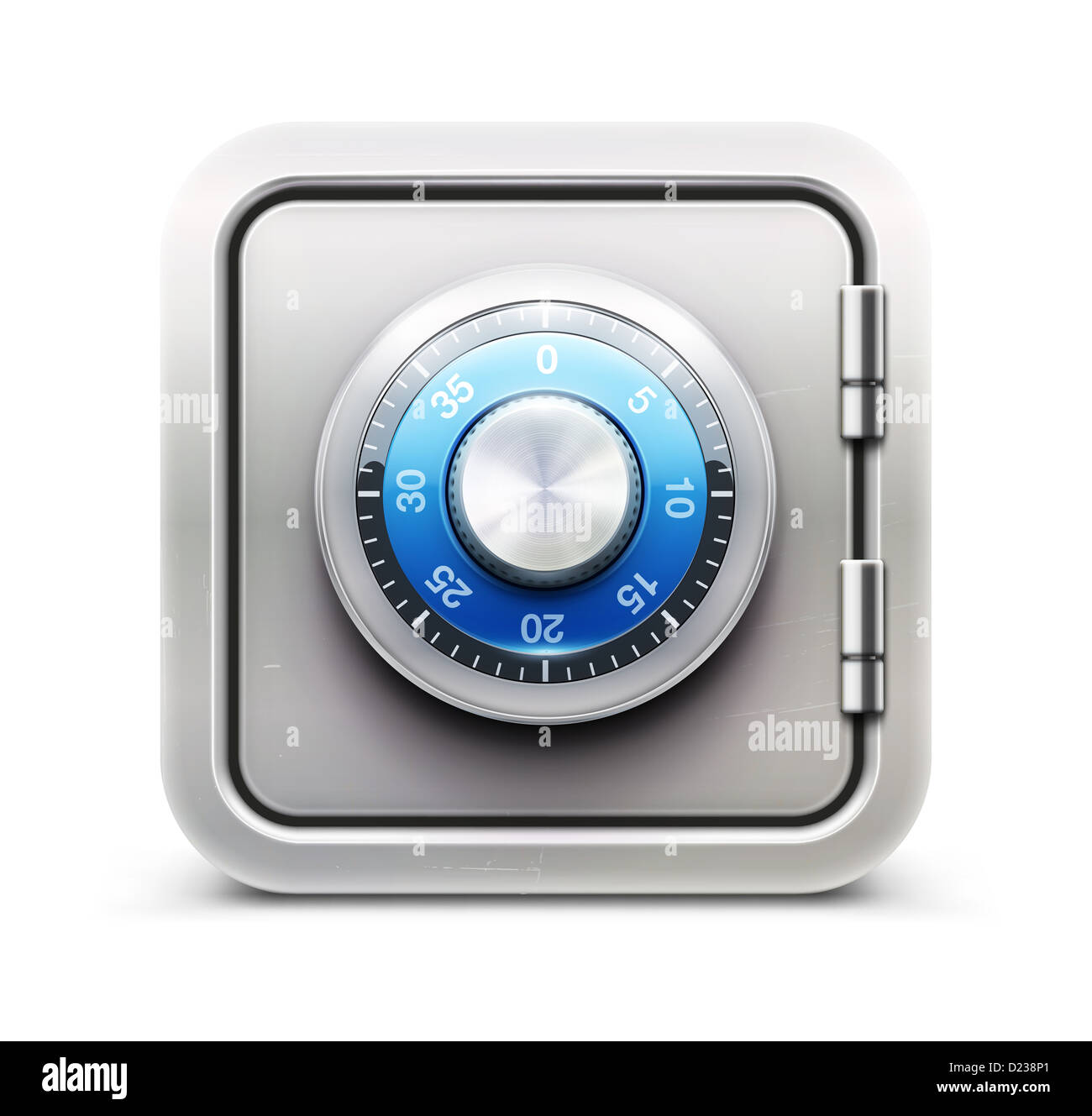 security concept with metal safe icon Stock Photo - Alamy