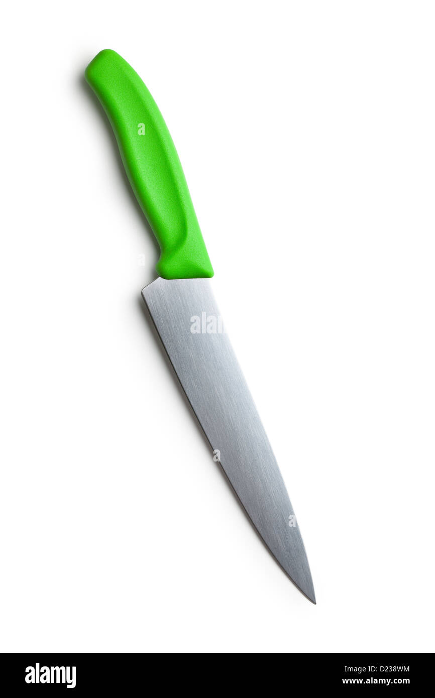 kitchen knife on white background Stock Photo - Alamy