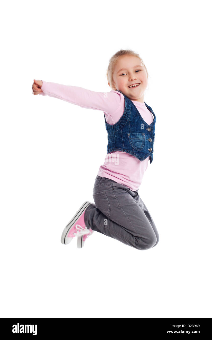 Child jumping cut out hi-res stock photography and images - Alamy