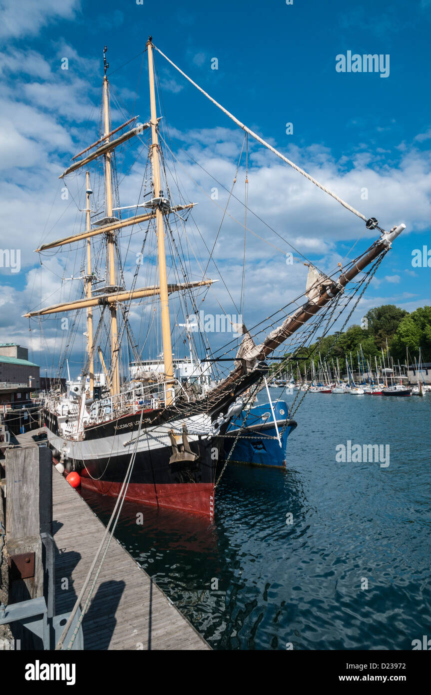 1948 built Tall ship 'Pelican of London' Weymouth Dorset England Stock ...