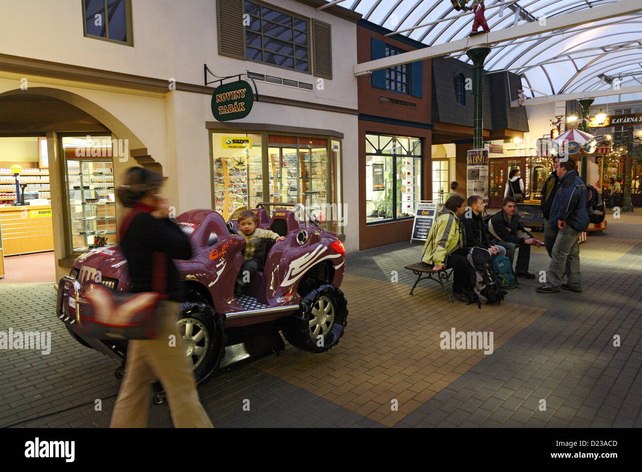 Liberec, Czech Republic, people in a shopping mall Stock Photo - Alamy