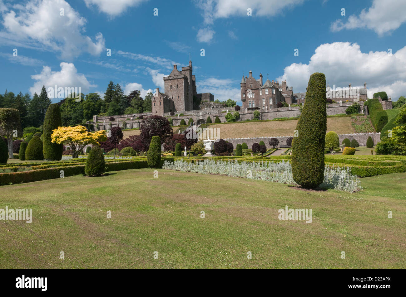 Drummond Castle & Gardens Muthill Perth & Kinross Scotland Stock Photo ...