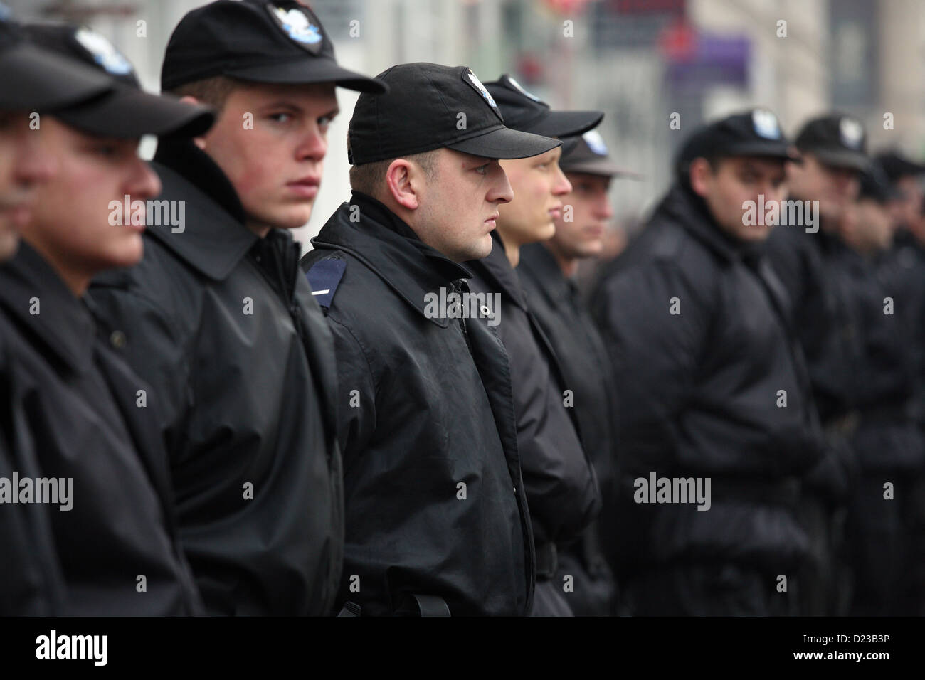 Poznan, Poland, police at a demonstration Stock Photo - Alamy