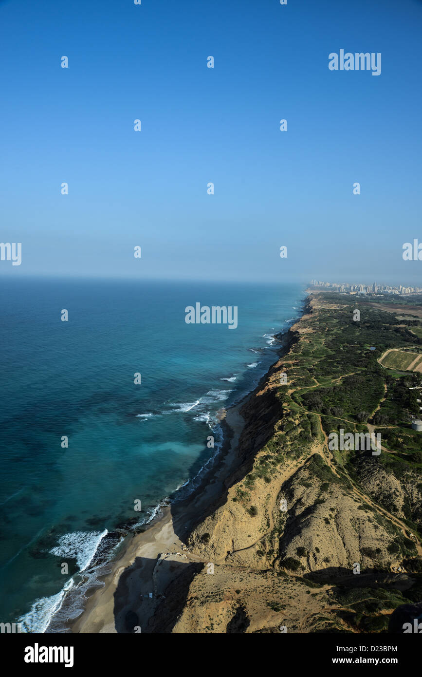 Israel Coastal plains south of Netanya aerial photography Stock Photo ...