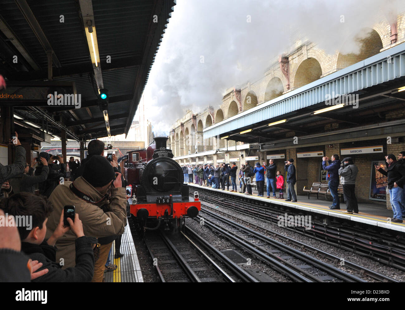 London underground steam train hi-res stock photography and images - Alamy