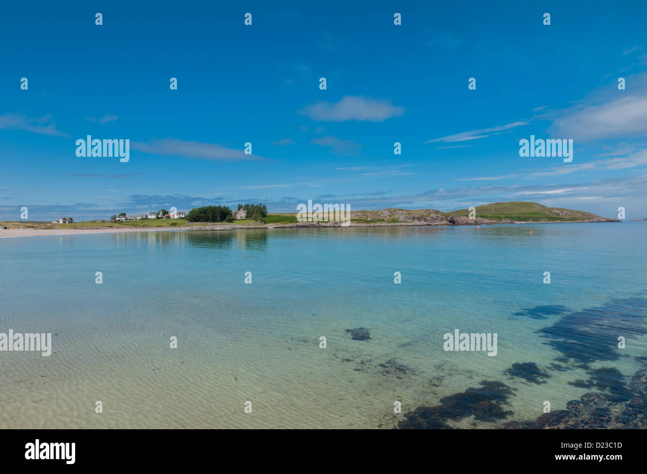 Mellon Udrigle Beach in summer with blue sky nr Laide Ross & Cromarty ...