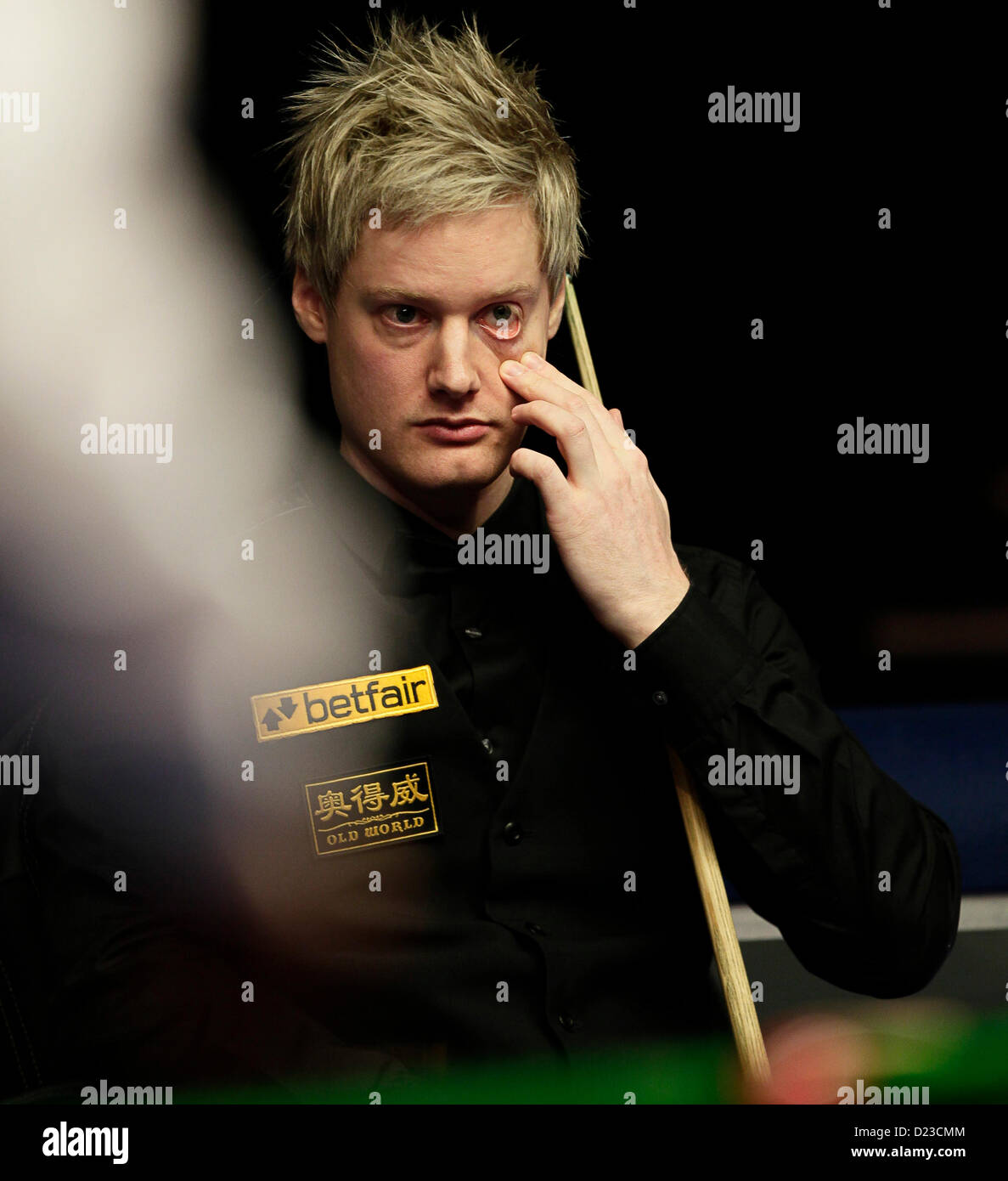 13.01.2013 London, England. Neil Robertson in action against ding ...