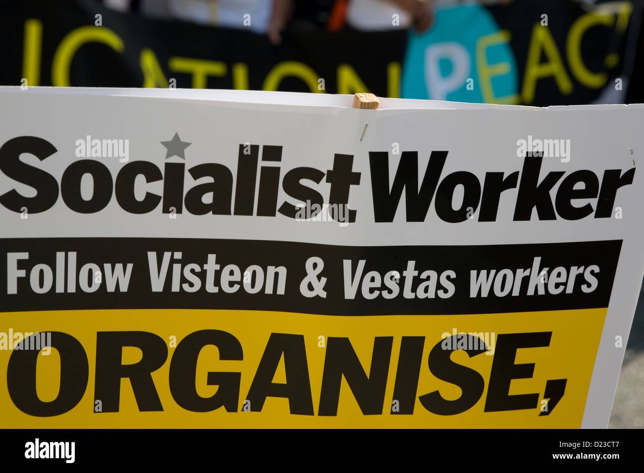 Trade union slogan hi-res stock photography and images - Alamy
