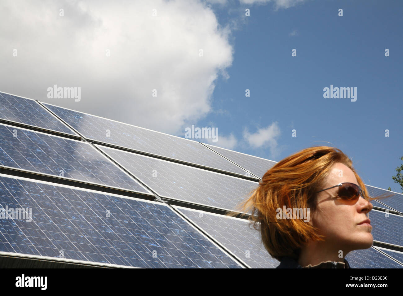 Berlin, Germany, solar cells in Adlershof Stock Photo - Alamy