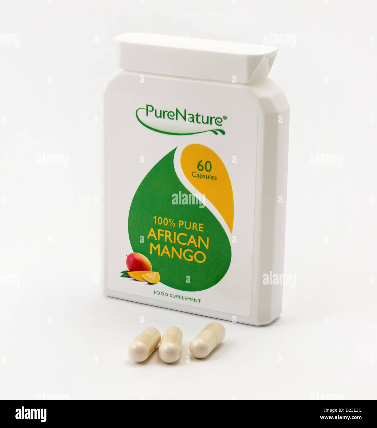 A carton of African Mango capsules Stock Photo - Alamy
