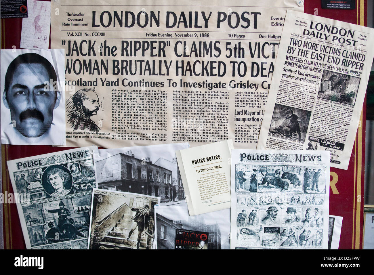 The London Post November 9th 1888 Clippings of the Fifth and final ...