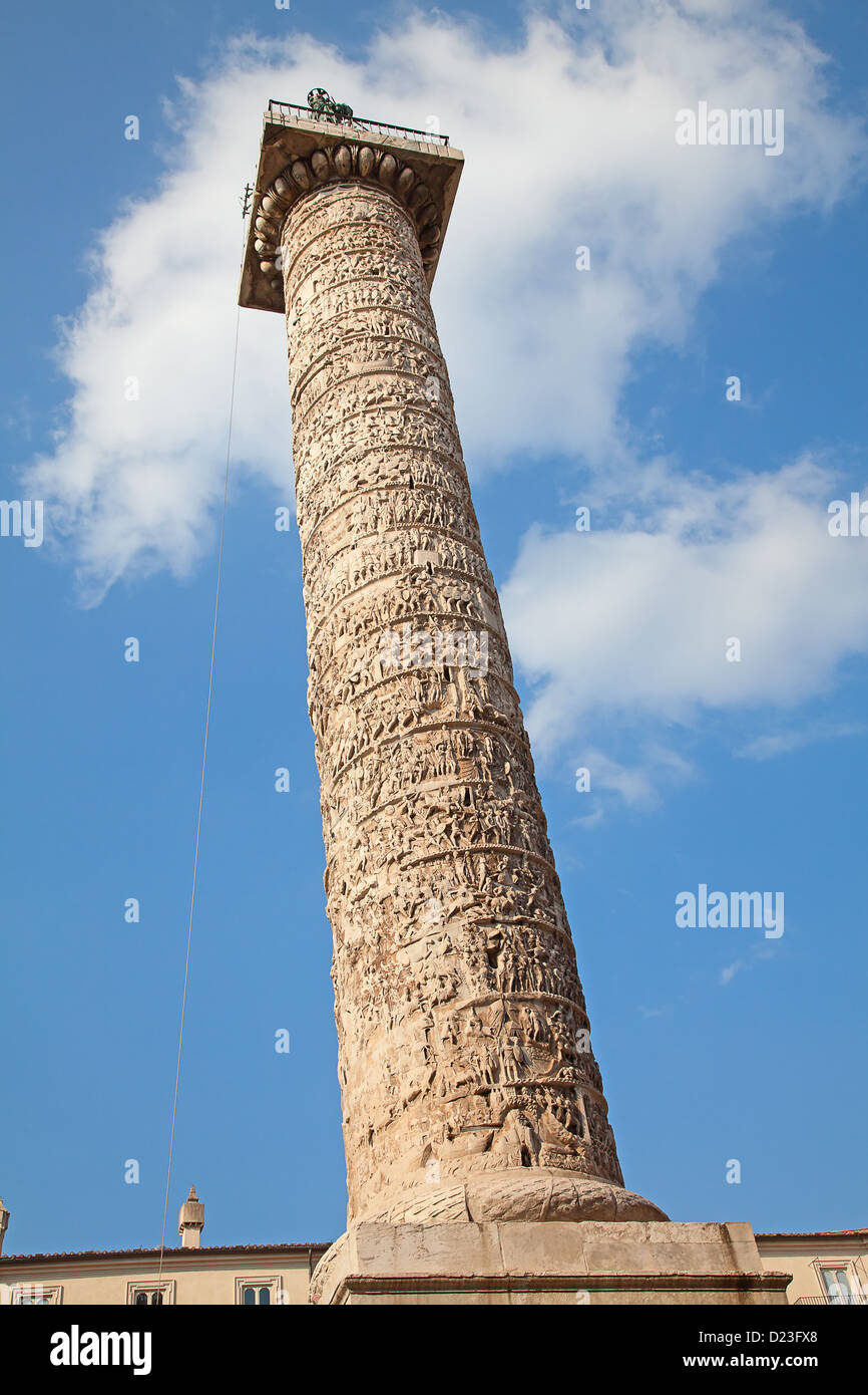 historic Trajan's column, in Rome, Italy Stock Photo - Alamy