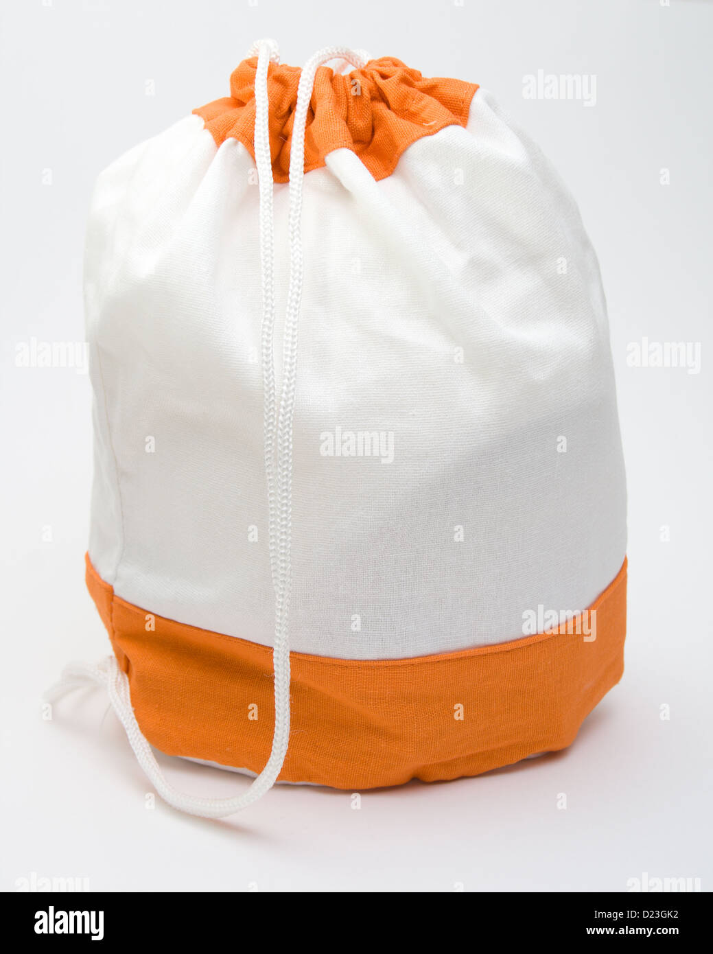 white-orange bag with rope Stock Photo - Alamy