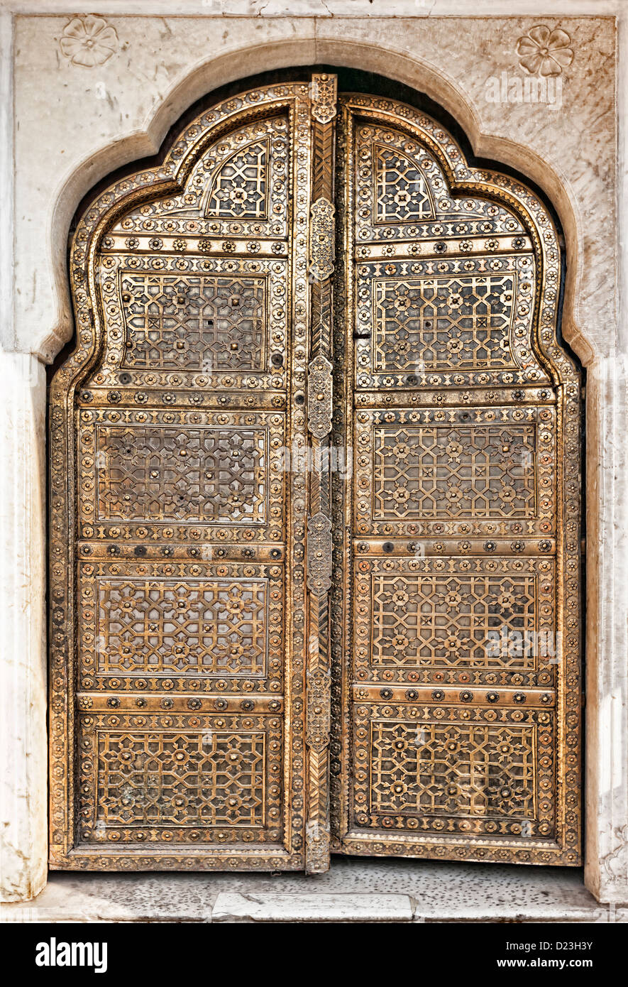 Old Golden Doors of the Hawa Mahal. Hawa Mahal, the Palace of Winds in ...