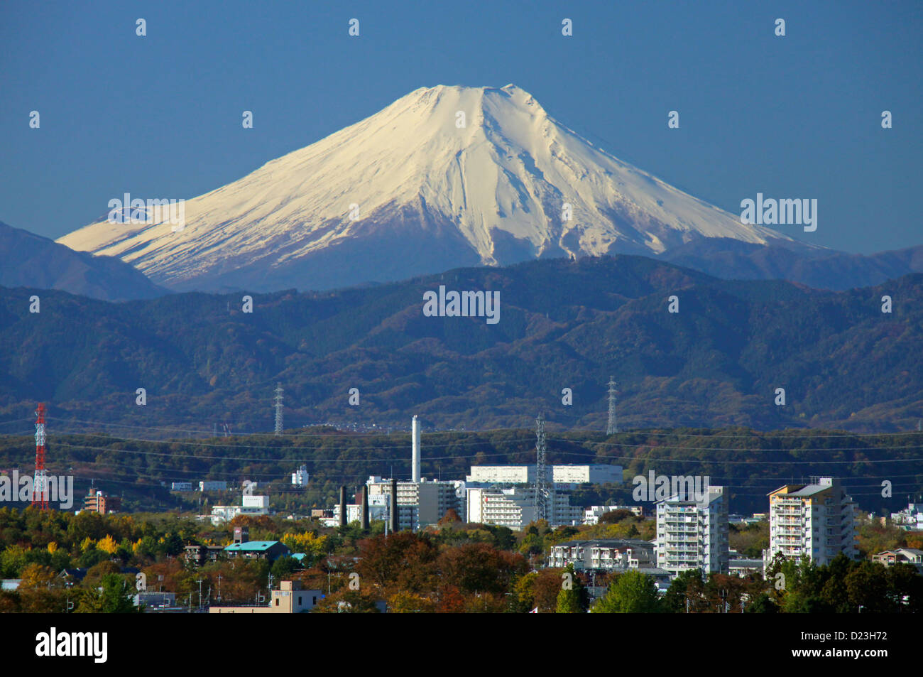 Mount Fuji view from Tokyo Japan Stock Photo - Alamy