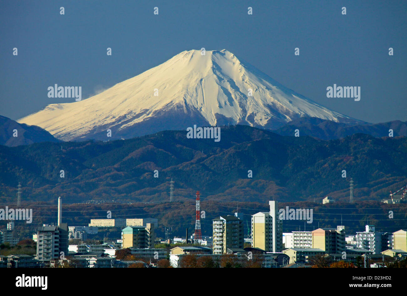 Mount Fuji view from Tokyo Japan Stock Photo - Alamy