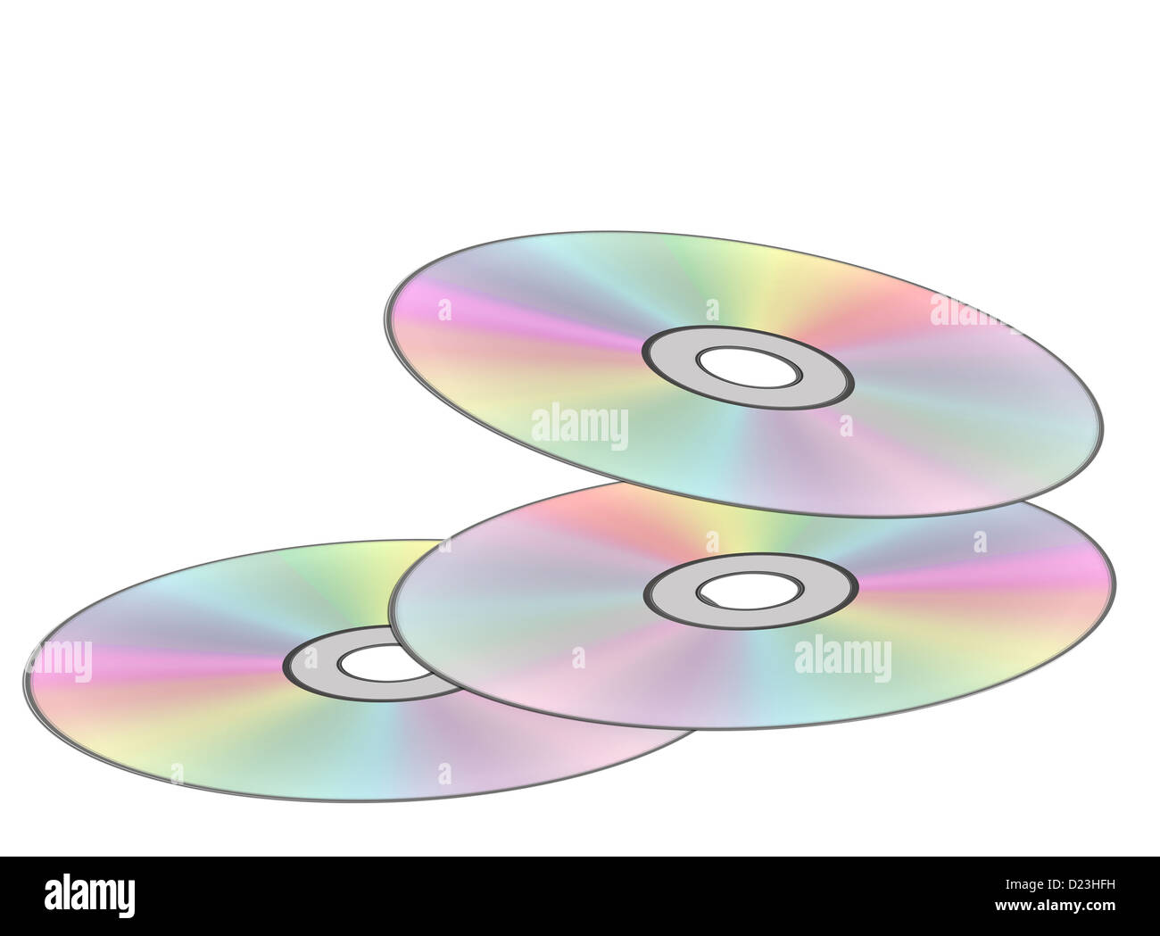 Three CDs or DVDs Stock Photo - Alamy
