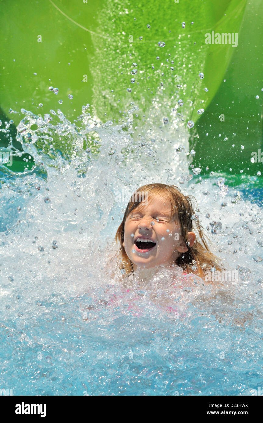Water slide fun hi-res stock photography and images - Alamy