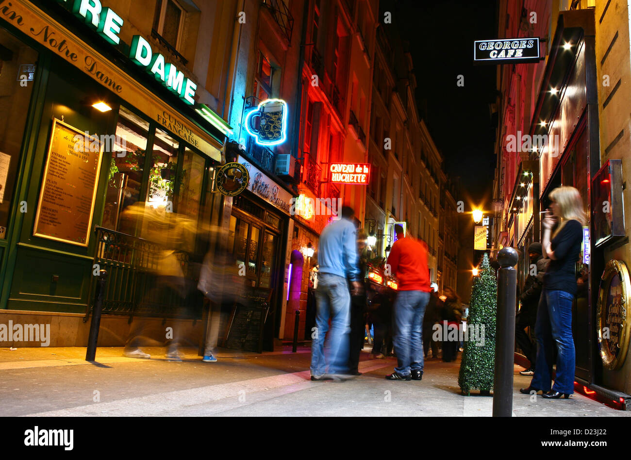 Paris Latin Quarter Night High Resolution Stock Photography and Images ...