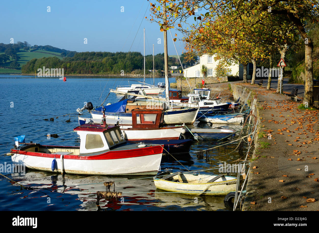 " Sunny Corner " on the river Fal in Truro, Cornwall, UK Stock Photo ...