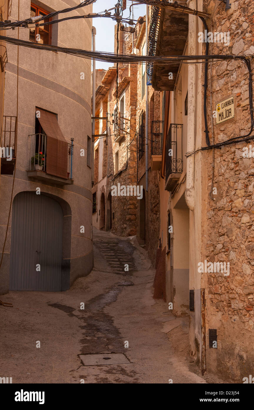 The old village of Pratdip , Costa Dorada , Spain Stock Photo - Alamy