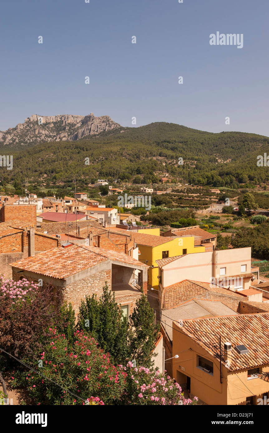 The old village of Pratdip , Costa Dorada , Spain Stock Photo - Alamy