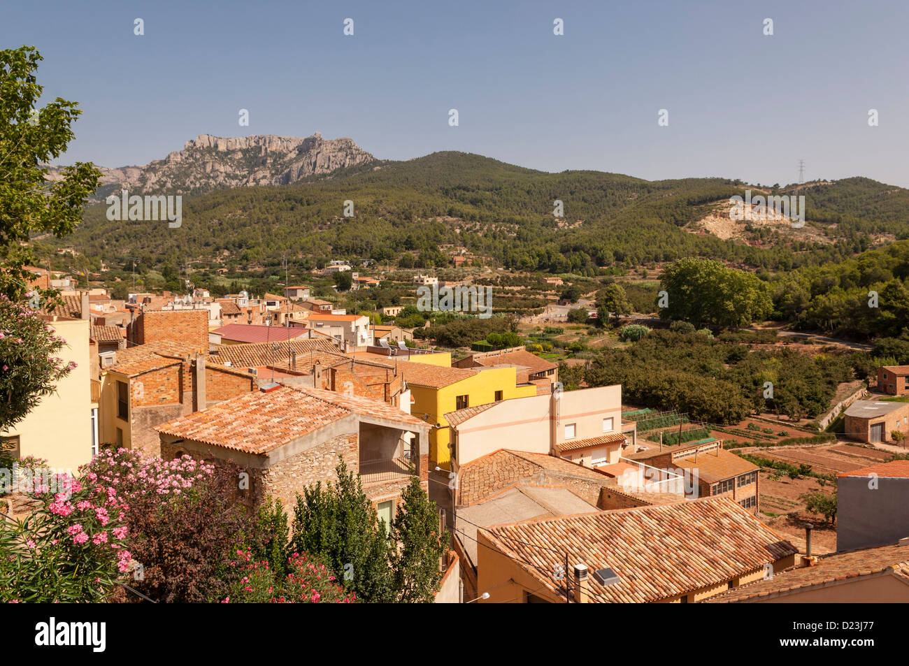 The old village of Pratdip , Costa Dorada , Spain Stock Photo - Alamy