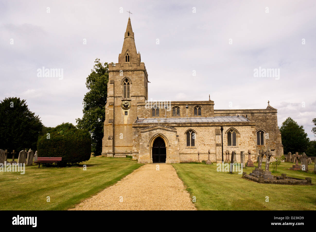 External view of the church of St Mary The Virgin, Weekley, Northants ...