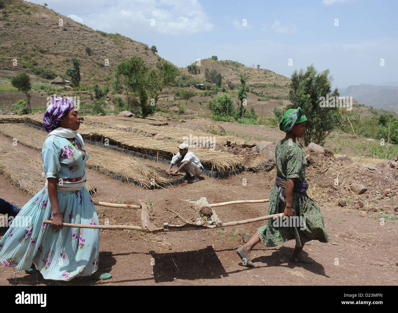 African women working in fields hi-res stock photography and images - Alamy