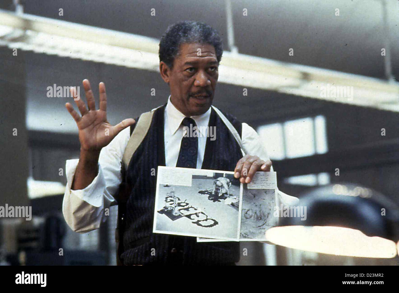 Sieben Seven Morgan Freeman Somerset (Morgan Freeman) findet heraus ...