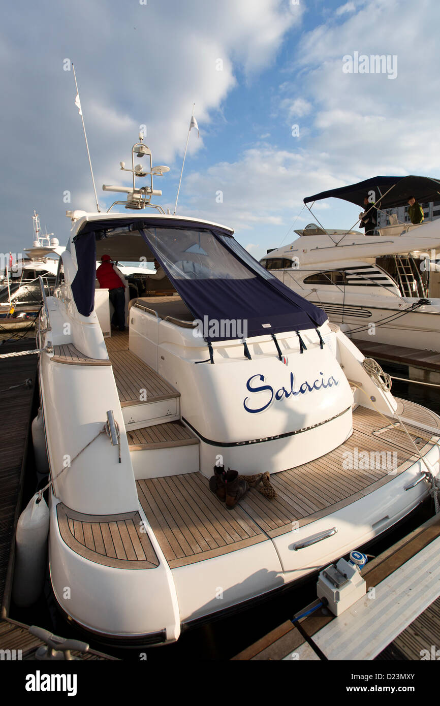 London, UK. 12th January 2012. The London Boat Show at Excel Stock ...