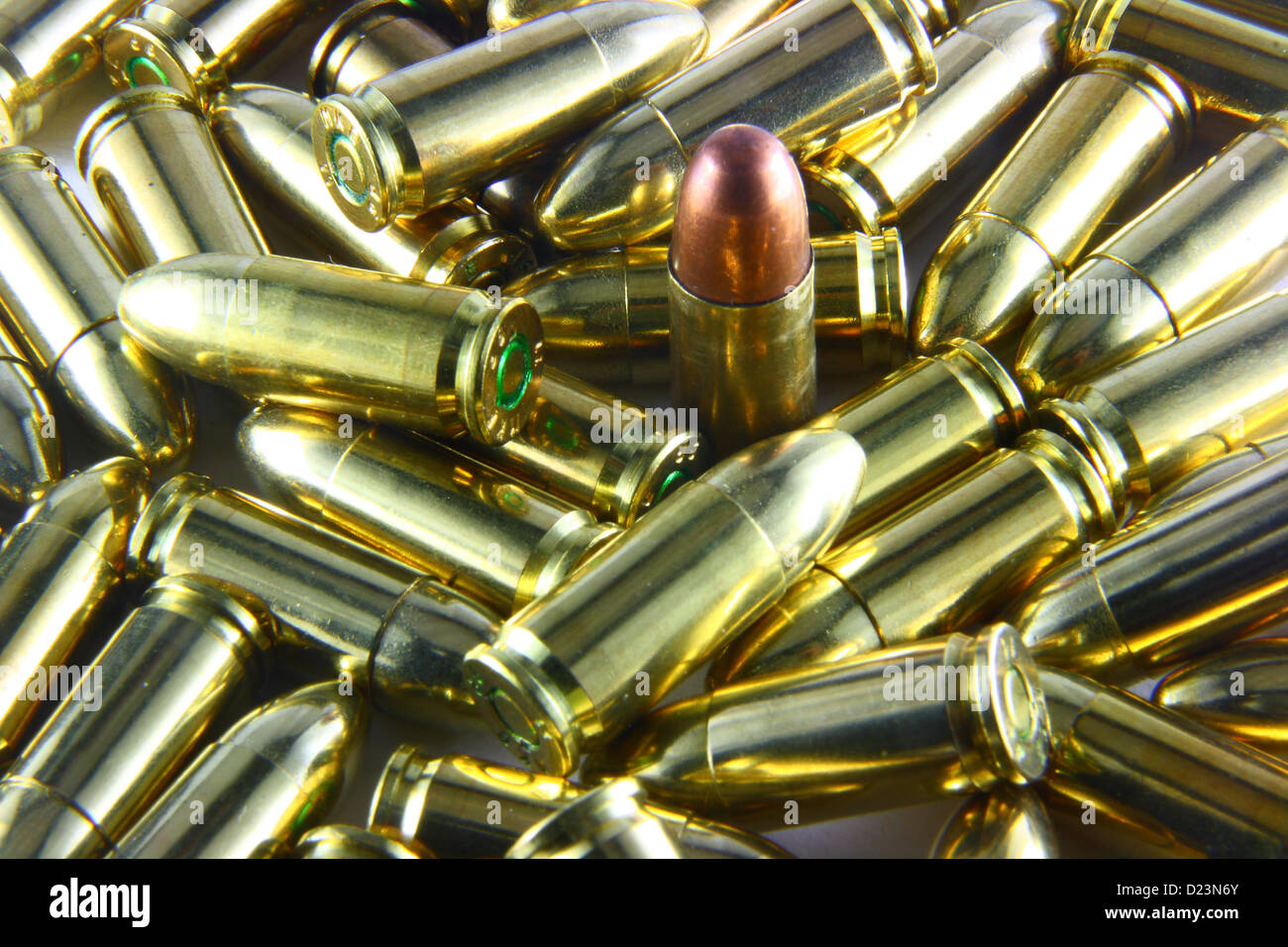 different bullets on white isolated background Stock Photo - Alamy