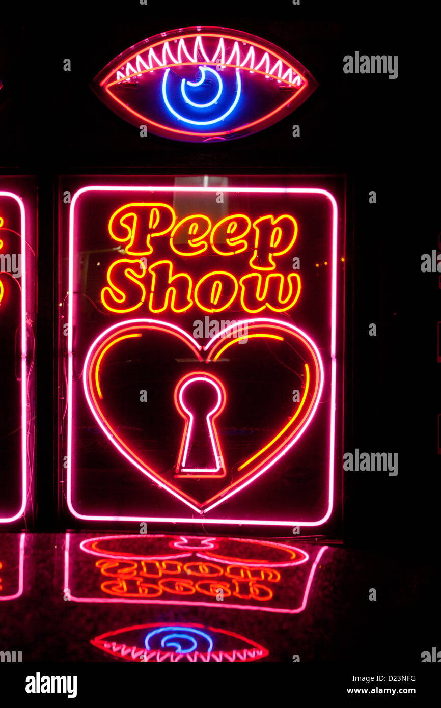 Peep Show Neon Sign
