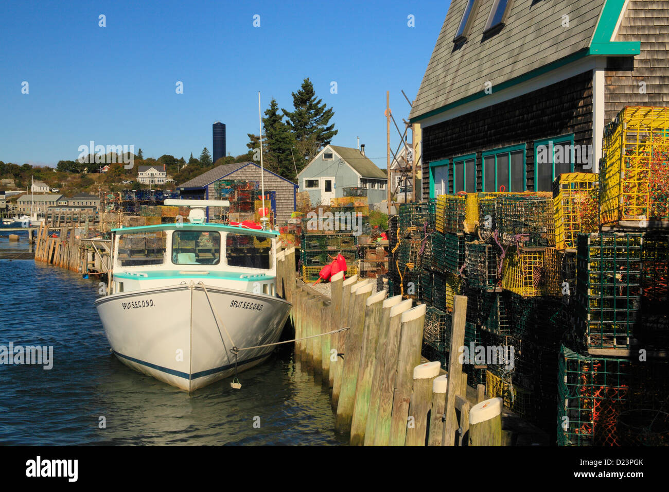 Carvers Harbor, Vinalhaven, Maine, USA Stock Photo - Alamy