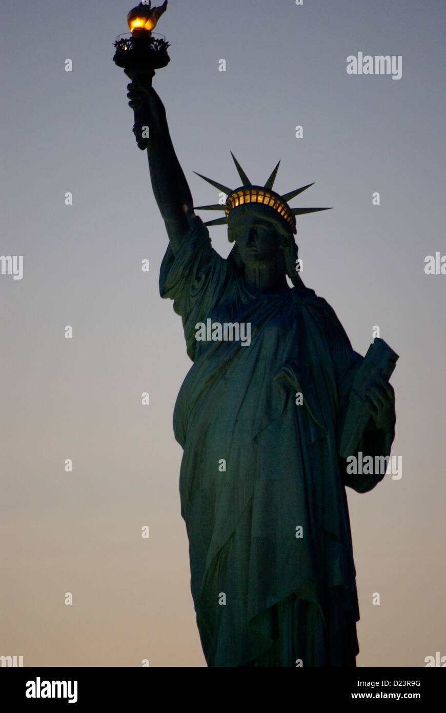 Statue of Liberty - Evening Stock Photo - Alamy