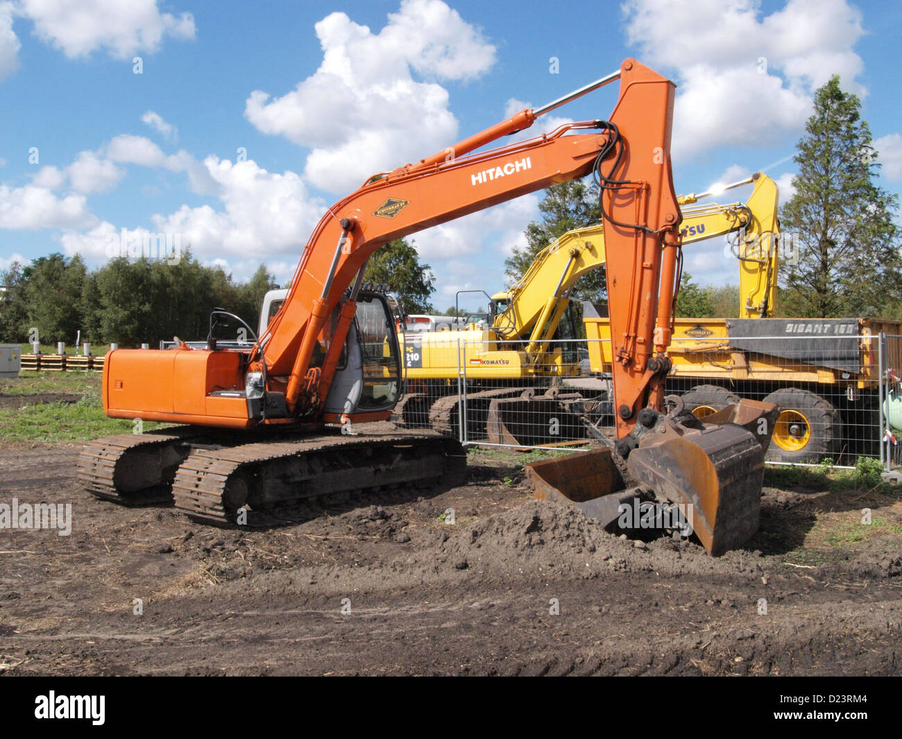 construction plant vehicles trucks Stock Photo - Alamy
