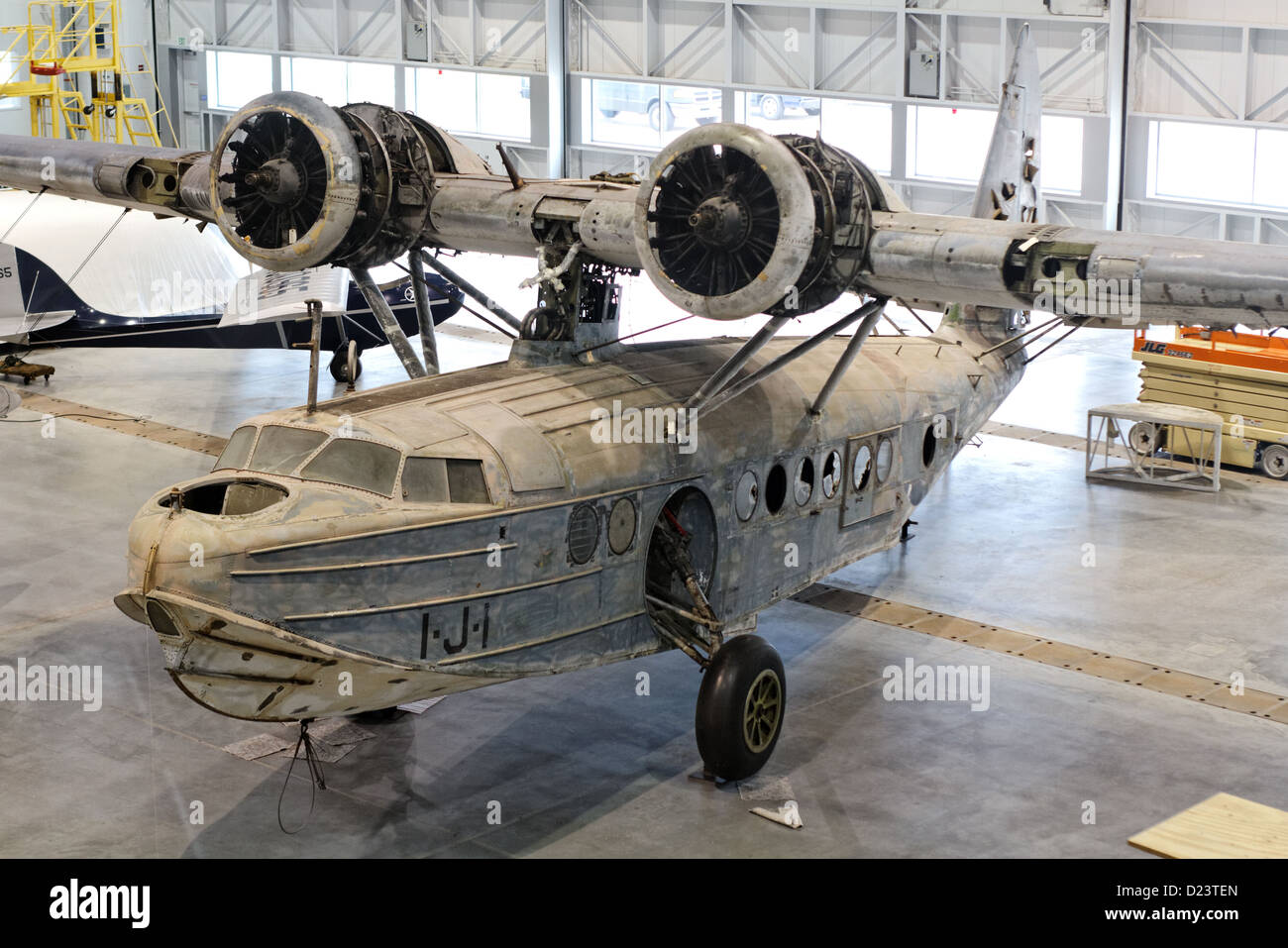 Unrestored Sikorsky JRS-1, Pearl Harbor veteran being reassembled Stock Photo - Alamy