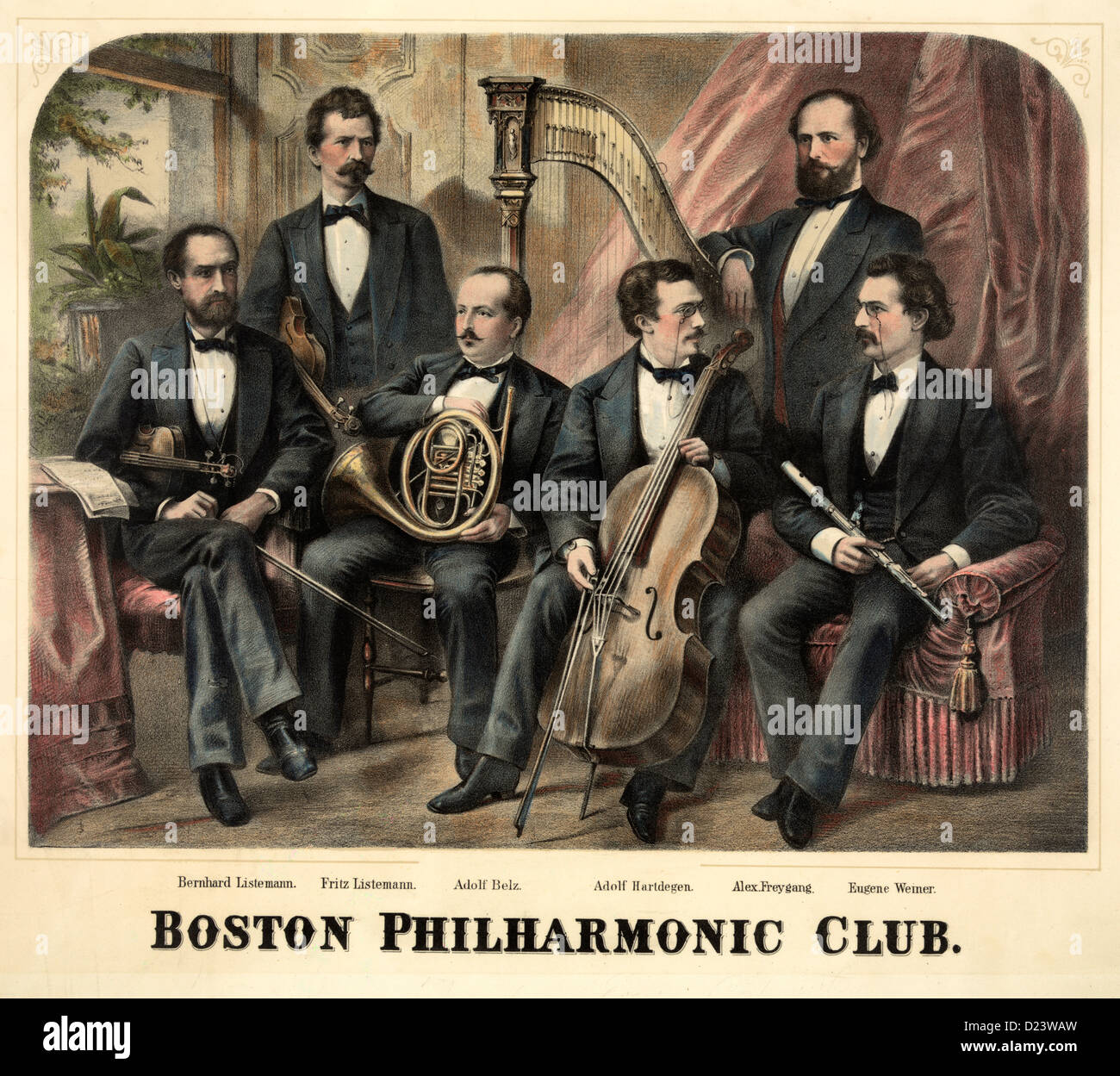 Boston Philharmonic Club, circa 1900 Stock Photo - Alamy