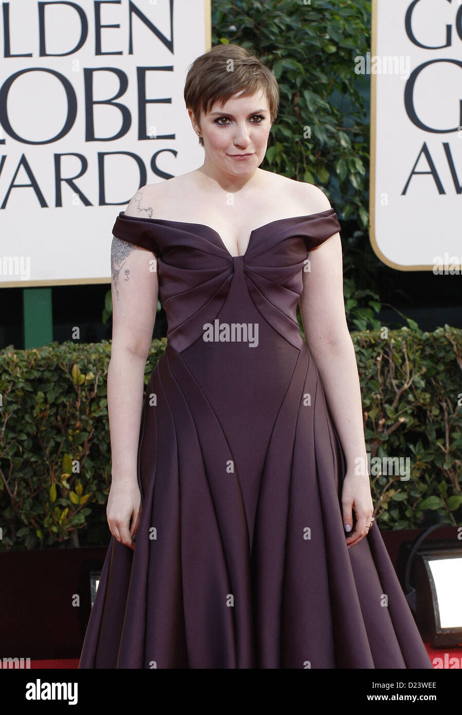 Beverly Hills, California, USA. 13th January 2013. Actress Lena Dunham ...