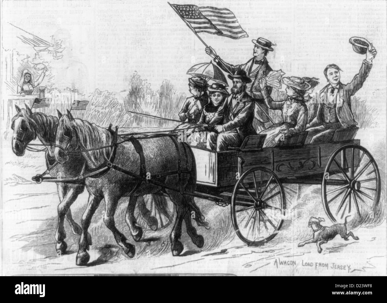 Wagon load from travelling philadelphia hi-res stock photography and ...