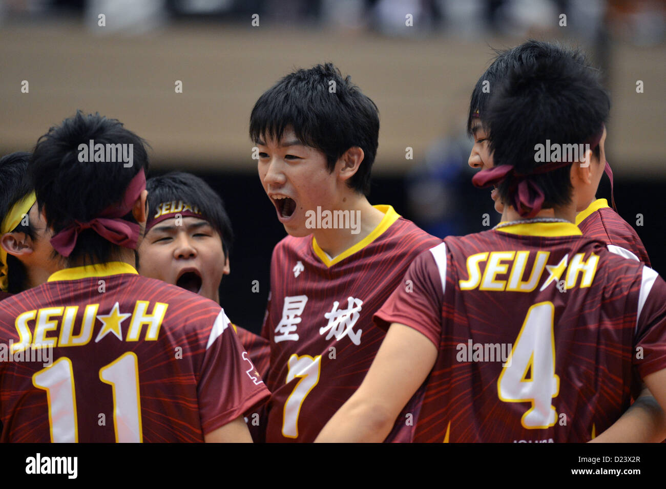 Saitama, Japan. 13th January 2013. Yuki Ishikawa (Seijoh Hight School ...